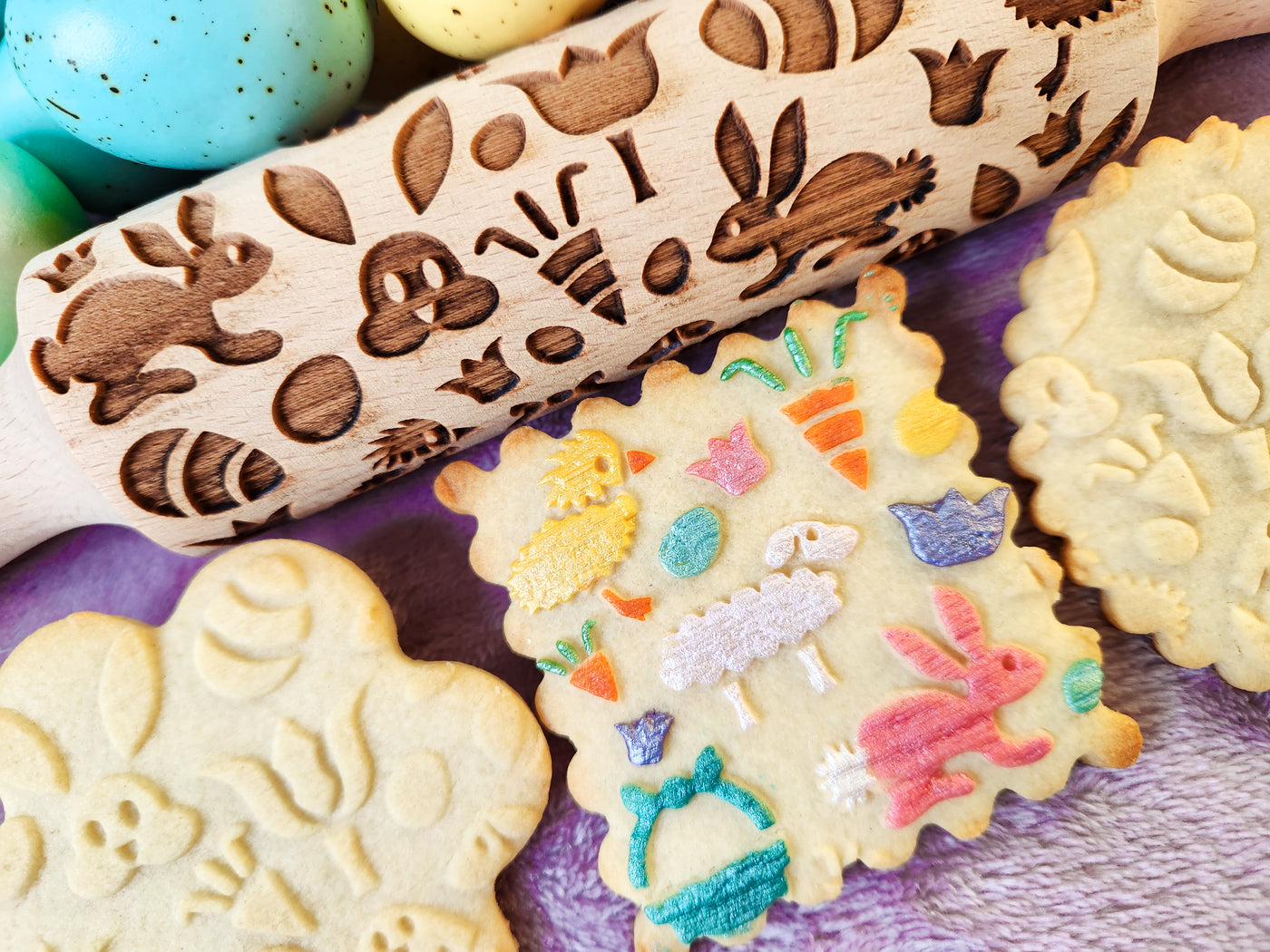 Easter Embossed Rolling Pin – Impress! Bakeware