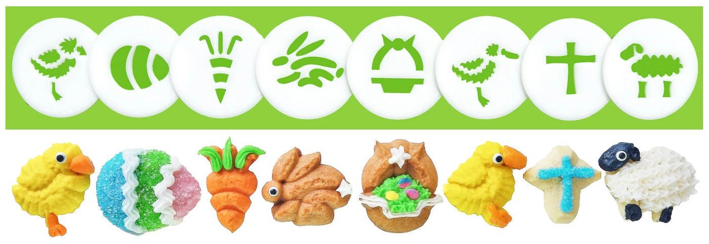 Easter 8 Disk Set for Cookie Presses – Impress! Bakeware